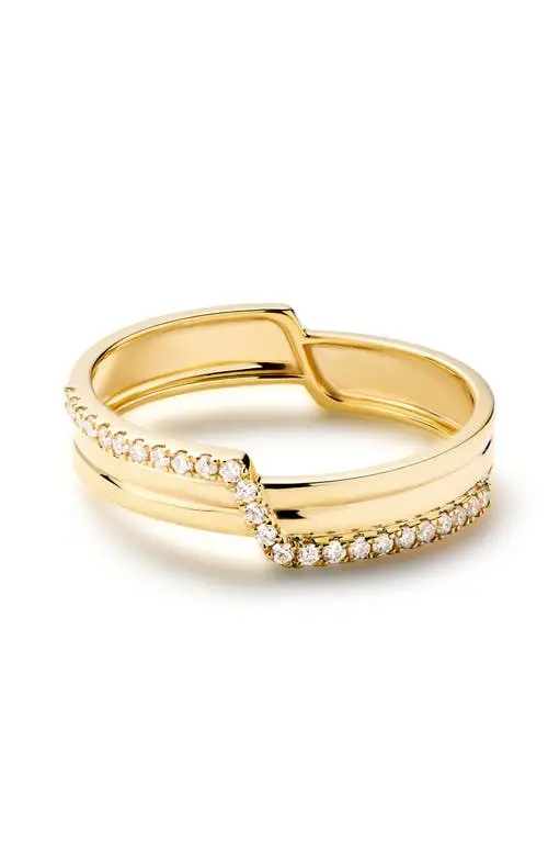ANA LUISA Triple Band Diamond Ring