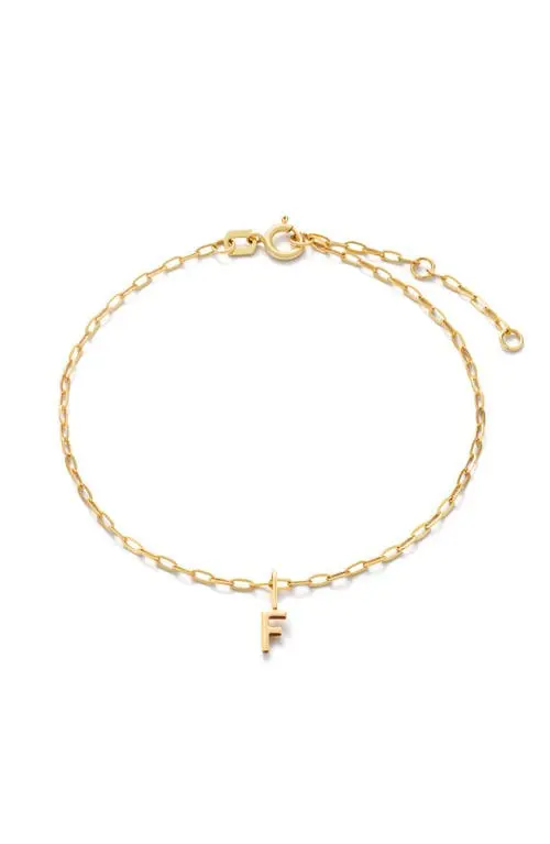 ANA LUISA Charm Letter Bracelet - F