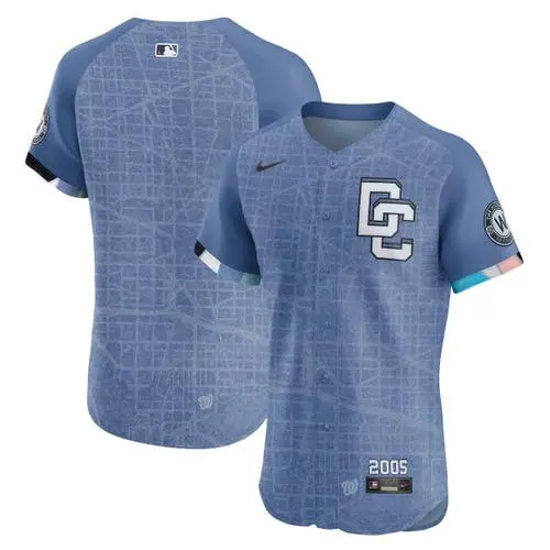 Nike Washington Nationals 2025 City Connect Elite Jersey - Blue