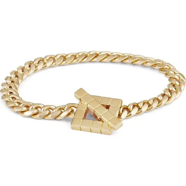 IVI LOS ANGELES Signore T-bar Chain Bracelet - Yellow Gold