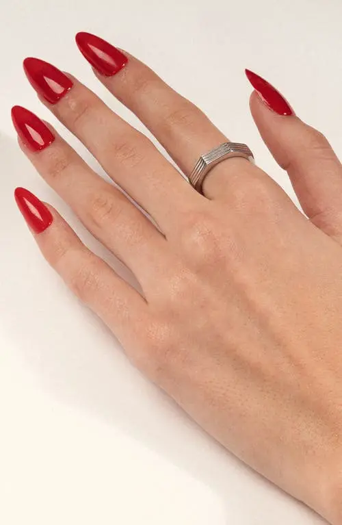 IVI LOS ANGELES Octagon Band Ring - Silver