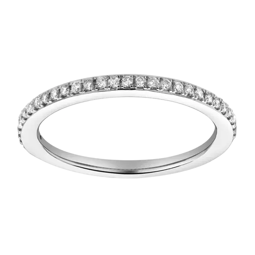 LUVMYJEWELRY 14k Gold Diamond Eternity Band Ring - 14k White Gold