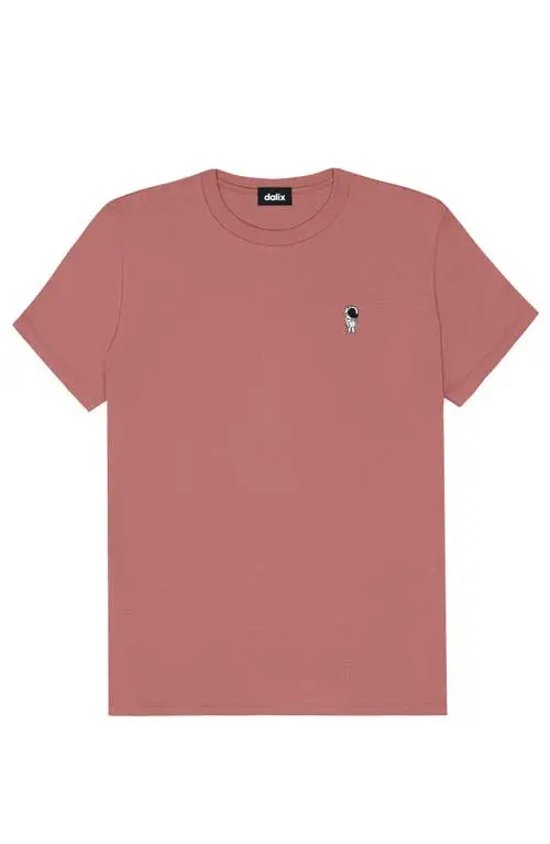 DALIX Relaxed Fit Astronaut Jersey Tee - Mauve