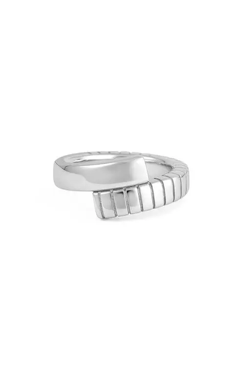 IVI LOS ANGELES Joia Slim Twist Ring - Silver