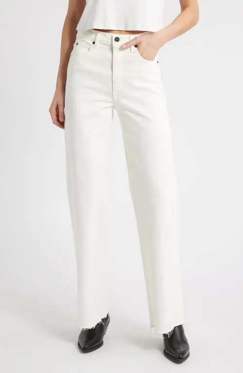 SLVRLAKE Grace High-waist Wide-leg Jeans - White