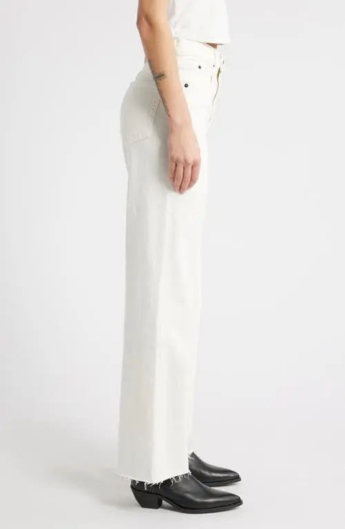 SLVRLAKE Grace High-waist Wide-leg Jeans - White
