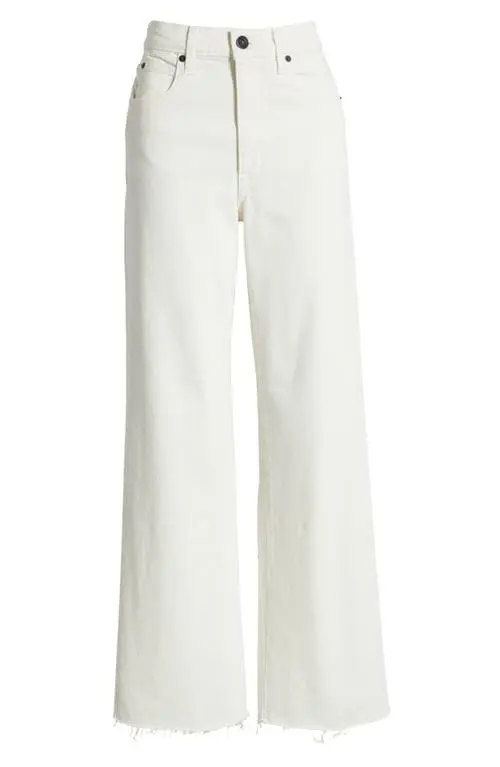 SLVRLAKE Grace High-waist Wide-leg Jeans - White
