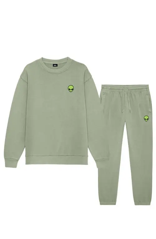 DALIX Alien Sweatsuit - Oil Green