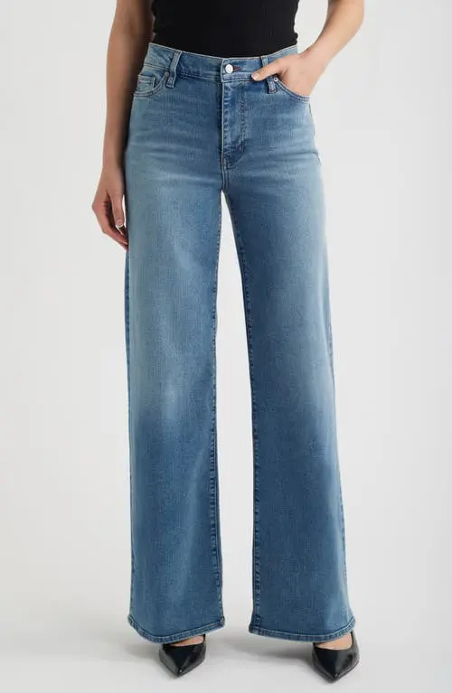 FRAME Long Le Slim Palazzo High-waist Wide-leg Jeans - Gossamer