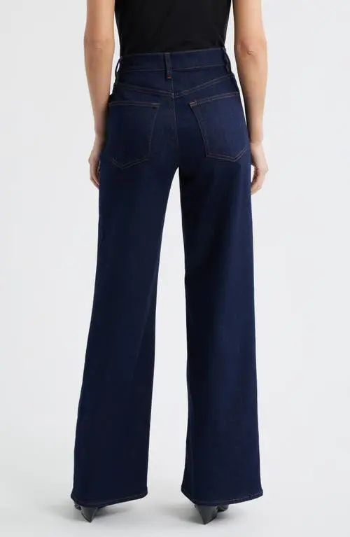 FRAME Long Le Slim Palazzo High-waist Wide-leg Jeans - Rinse