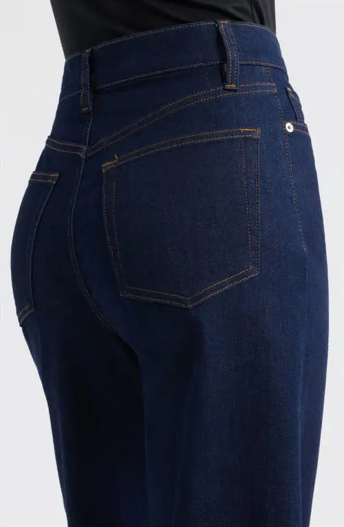 FRAME Long Le Slim Palazzo High-waist Wide-leg Jeans - Rinse
