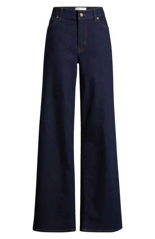 FRAME Long Le Slim Palazzo High-waist Wide-leg Jeans - Rinse