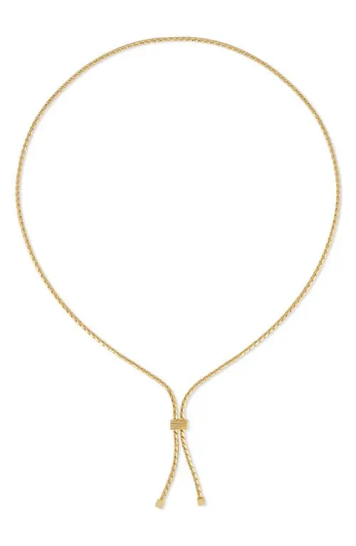 IVI LOS ANGELES Bolo Tie Chain Necklace - Yellow Gold