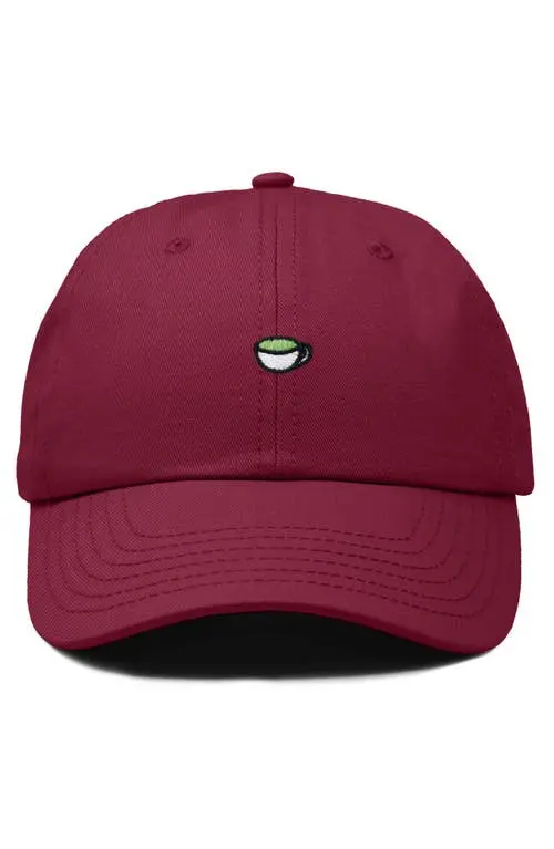 DALIX Embroidered Cotton Baseball Cap - Maroon
