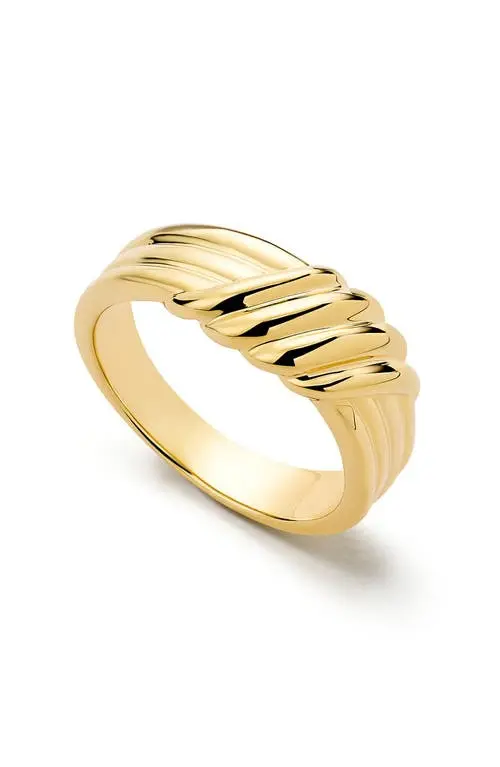 ANA LUISA Lydia Band Ring - Gold
