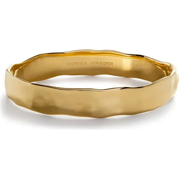 Monica Vinader Siren Muse Bold Bangle Bracelet - 18k Gold Vermeil