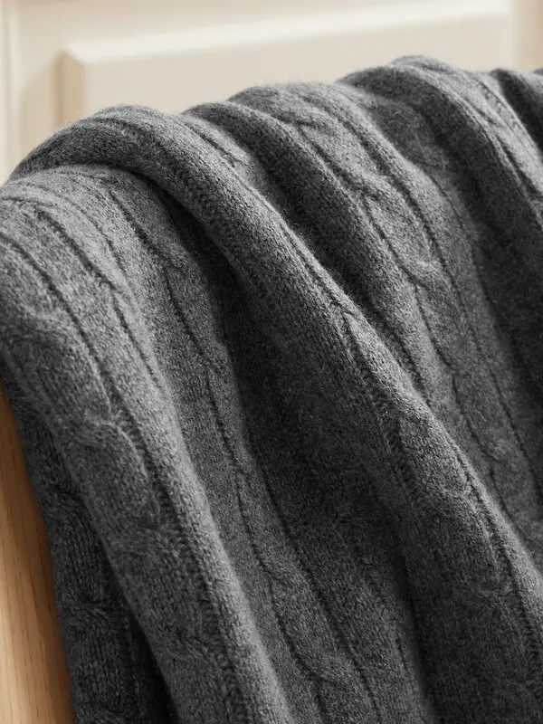 Ralph Lauren Cable-knit Cashmere Blanket