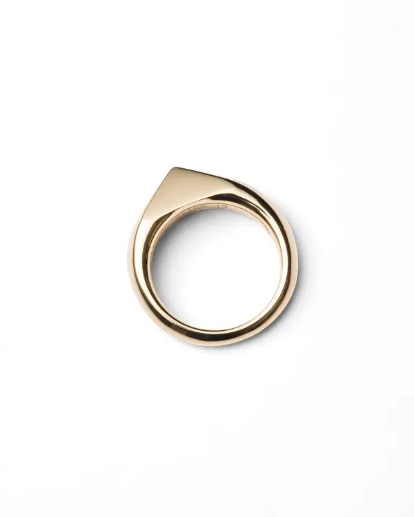 Prada Eternal Ring In Yellow - Gold/silver