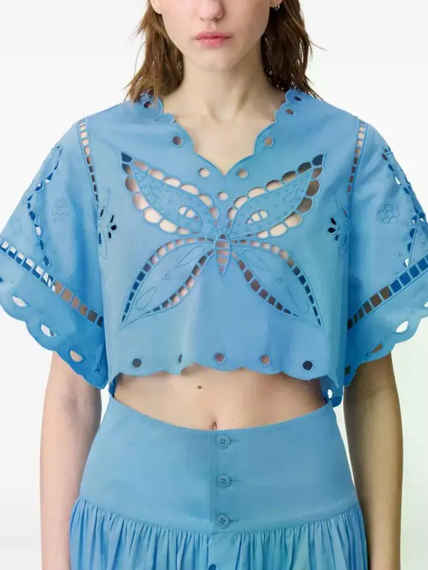 Claudie Pierlot Embroidered Blouse