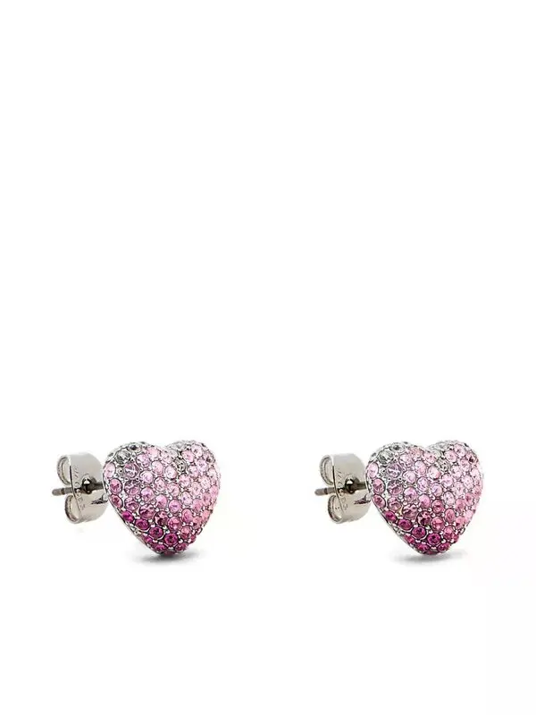 Marc Jacobs The Pavé Balloon Heart Stud Earrings