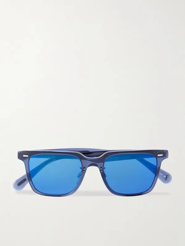 Oliver Spencer Roger Federer Mr. Federer Ii D-frame Sunglasses - Blue