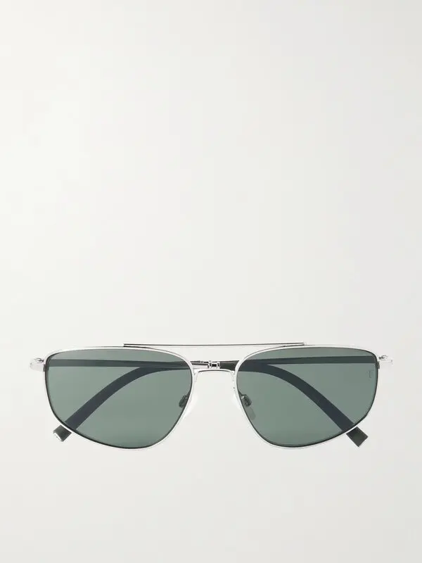 Oliver Spencer R-14 Aviator-style Sunglasses - Silver