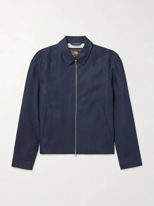 Loro Piana Maurin Linen-twill Blouson Jacket