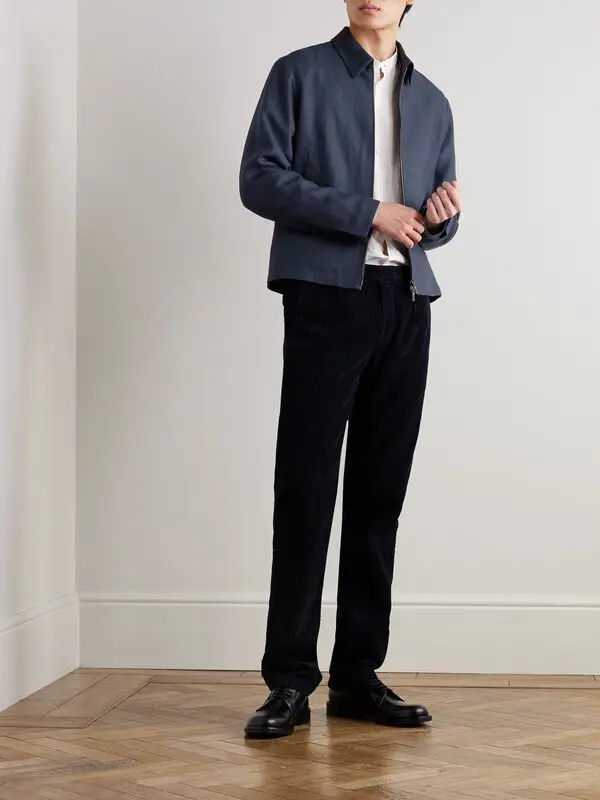 Loro Piana Maurin Linen-twill Blouson Jacket