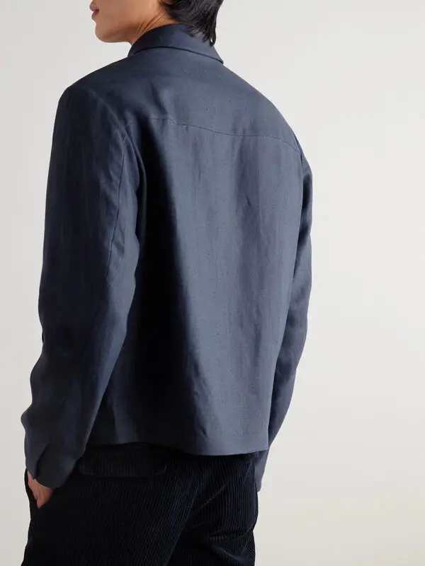 Loro Piana Maurin Linen-twill Blouson Jacket