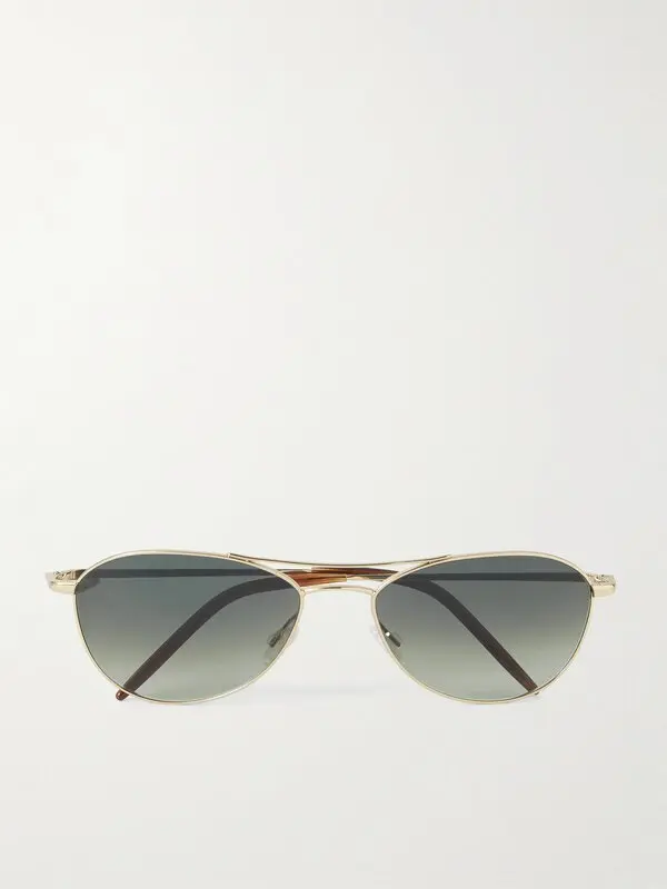 Oliver Spencer Aero Ii Aviator Sunglasses - Gold