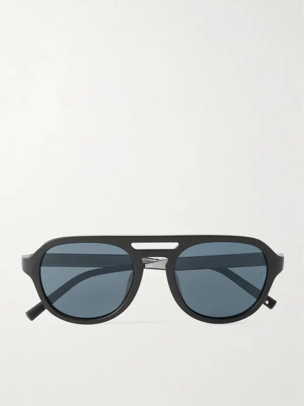 Oliver Spencer R-13 Aviator-style Sunglasses - Black