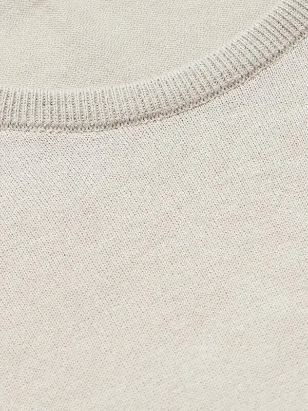 John Smedley Hatfield Slim-fit Sea Island Cotton Sweater - Neutrals