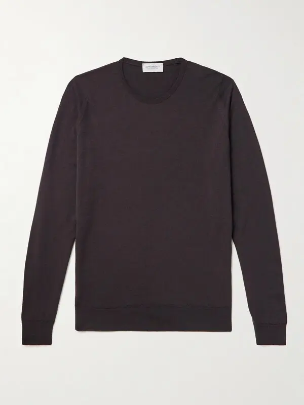 John Smedley Lundy Slim-fit Merino Wool Sweater - Brown