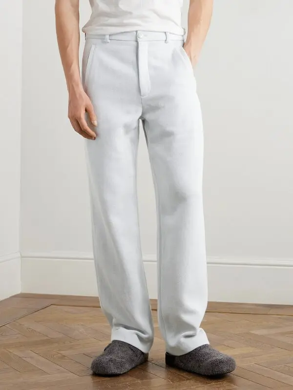 GOD'S TRUE CASHMERE Explorer Straight-leg Cashmere And Cotton-blend Twill Trousers