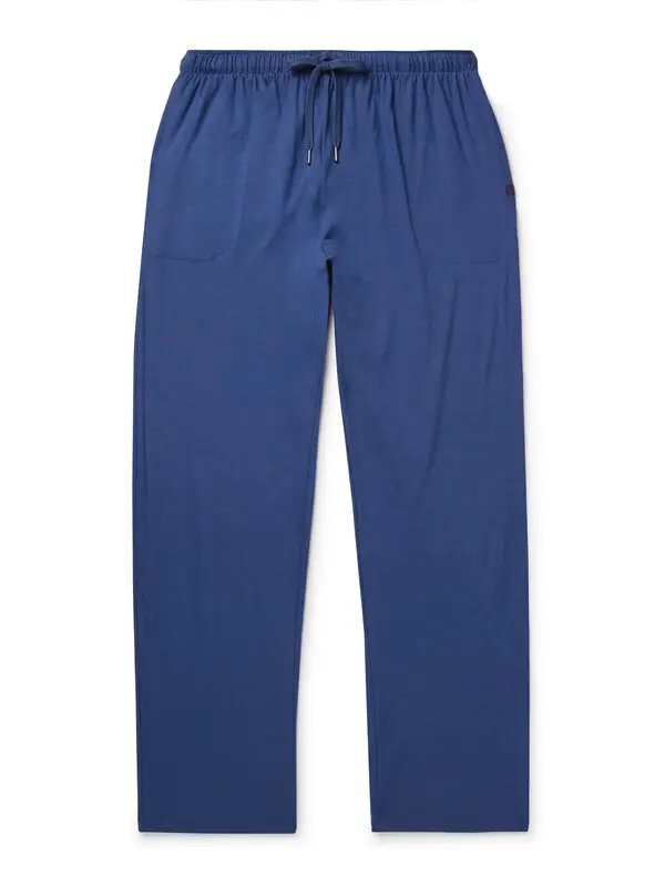 Derek Rose Basel Stretch-micro Modal Jersey Pyjama Trousers - Blue