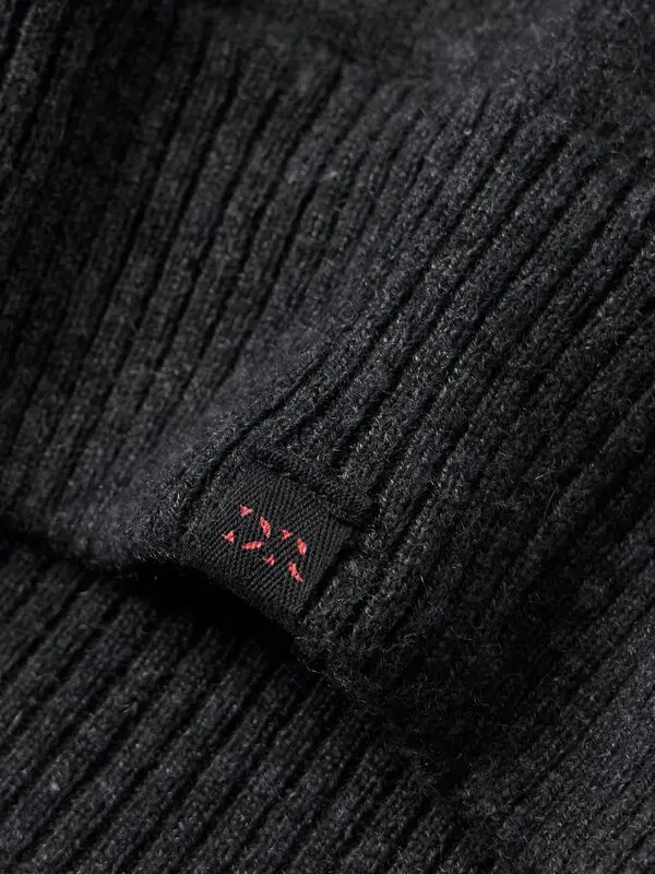 Derek Rose Finley Cashmere Zip-up Hoodie - Black