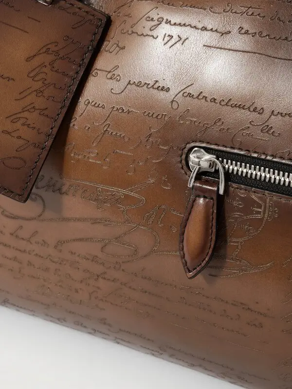 Berluti Jour Off Scritto Venezia Leather Weekend Bag