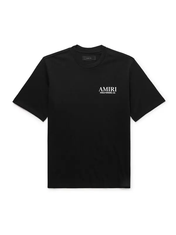 AMIRI グラデーション Tシャツ ブラック Amiri Arts District Black T Shirt | PXMJT001-001