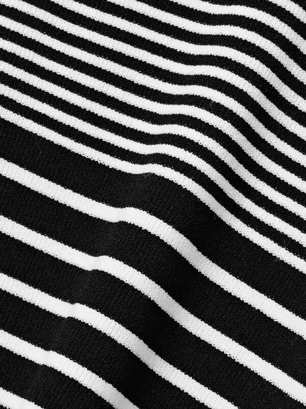 Proenza Schouler Roberts Striped Stretch-knit Tank - Black