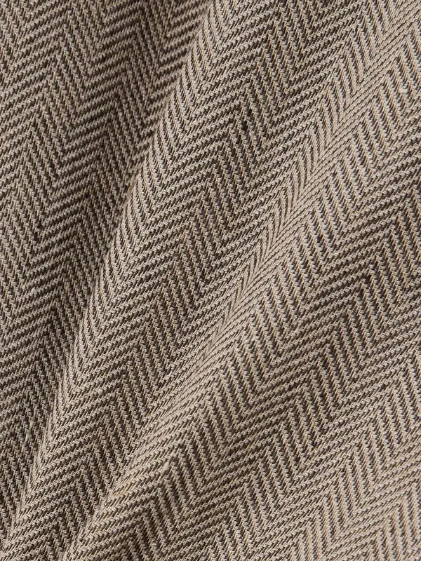 Loro Piana André Herringbone Linen Shirt