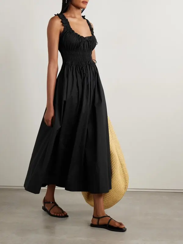 doen black gingham dress Zapaka Women Black Satin Midi Work Dress Bodycon Off the Shoulder Cocktail Dress, Black / US2