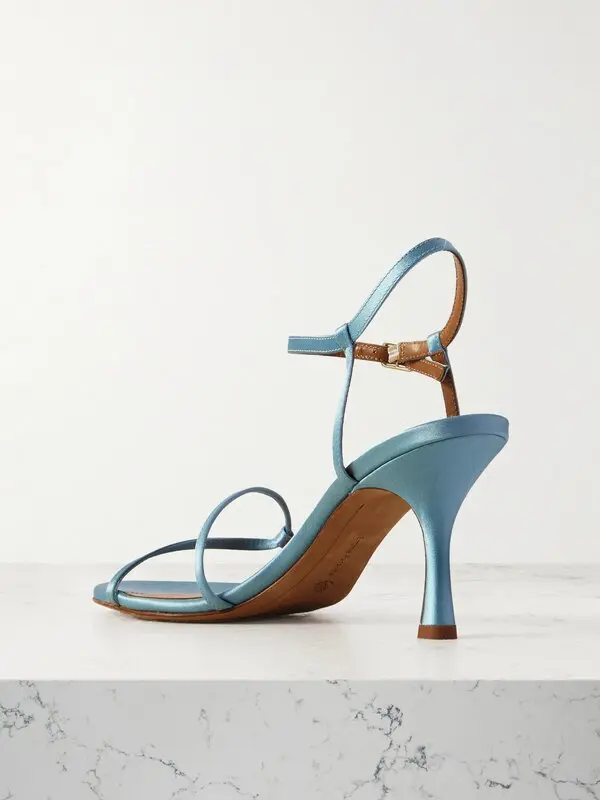 EMME PARSONS Loop Satin Sandals - Blue