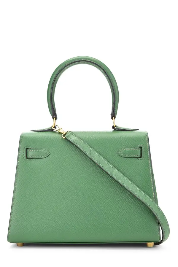 Hermès Courchevel Kelly Sellier 20 - Vert Clair