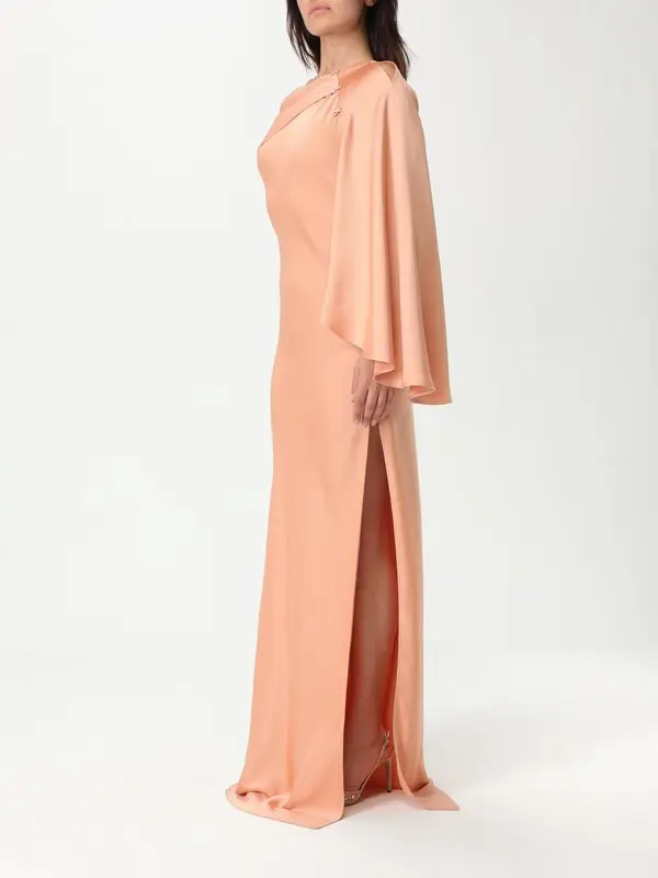 GENNY Asymmetrical Draped Maxi Dress