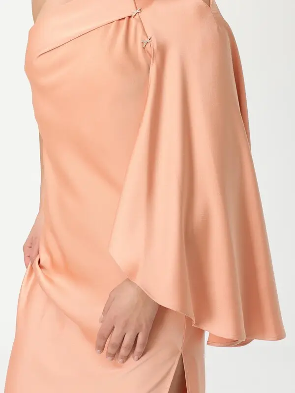 GENNY Asymmetrical Draped Maxi Dress