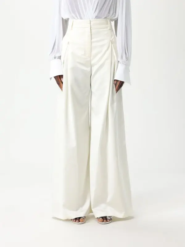 GENNY Wide Leg Pants - White
