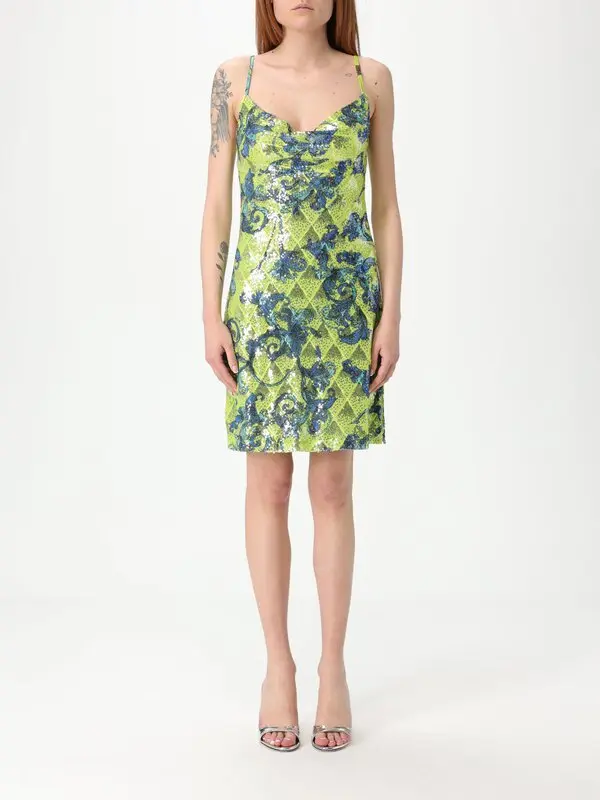 Versace Sequined Embellished Dress