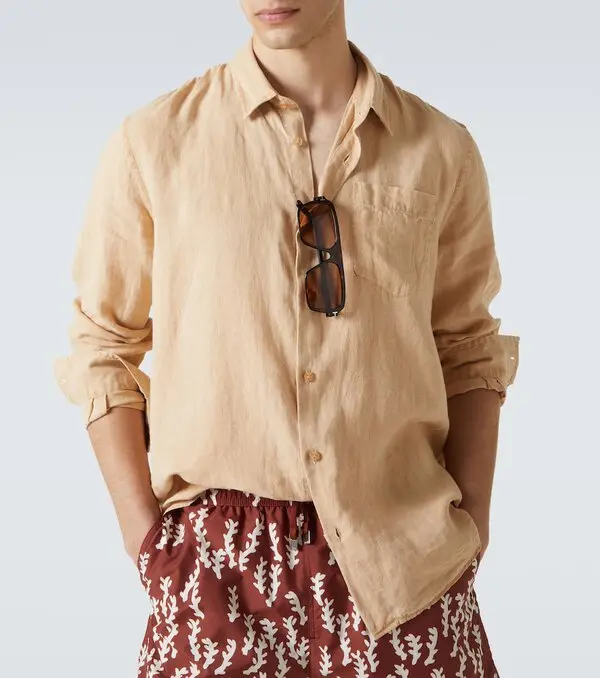 Vilebrequin Linen Shirt - Brown