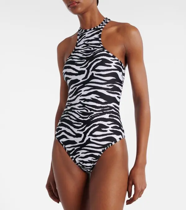 Attico Zebra-print One-piece Swimsuit