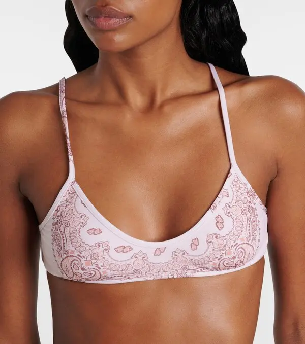 Attico Bandana Mid-rise Bikini - Pink